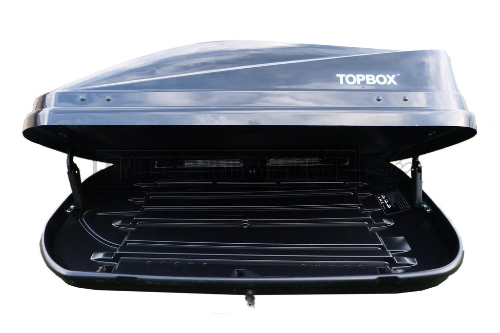 TOPBOX™ Gloss Black 450L Roof Box – Finebiz Performance